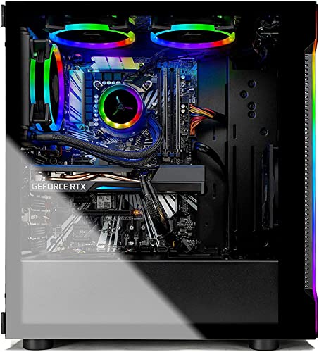 Skytech Gaming Shadow Gaming PC Desktop โ Intel Core i7 11700F 2.5 GHz, RTX 3070, 1TB NVME SSD, 16G DDR4 3200, 600W Gold PSU, 240mm AIO, AC Wi-Fi, Windows 10 Home 64-bit