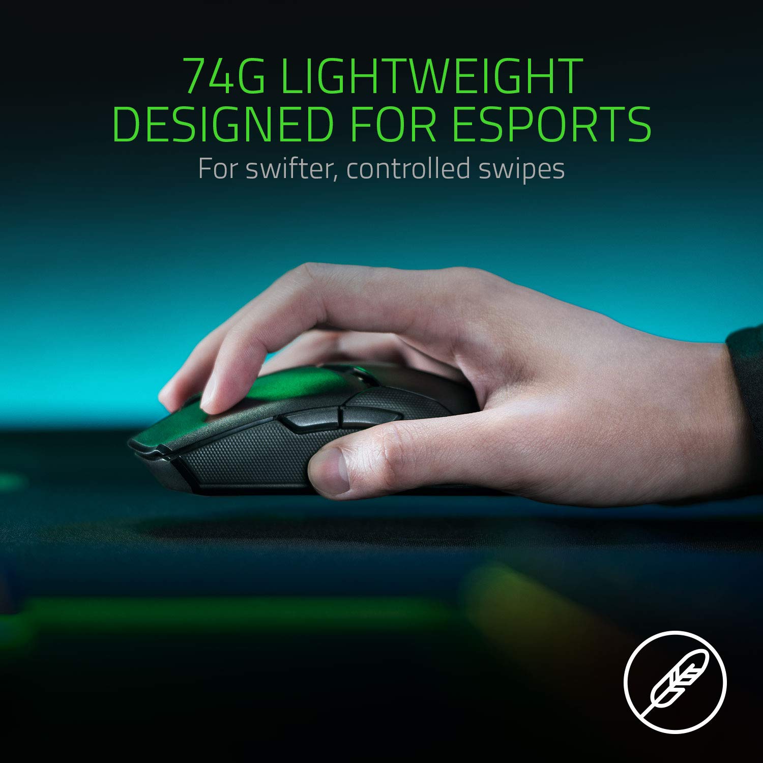 Razer Viper Ultimate Ambidextrous Wireless Gaming Mouse with Dock + Goliathus Chroma Mouse Pad Bundle