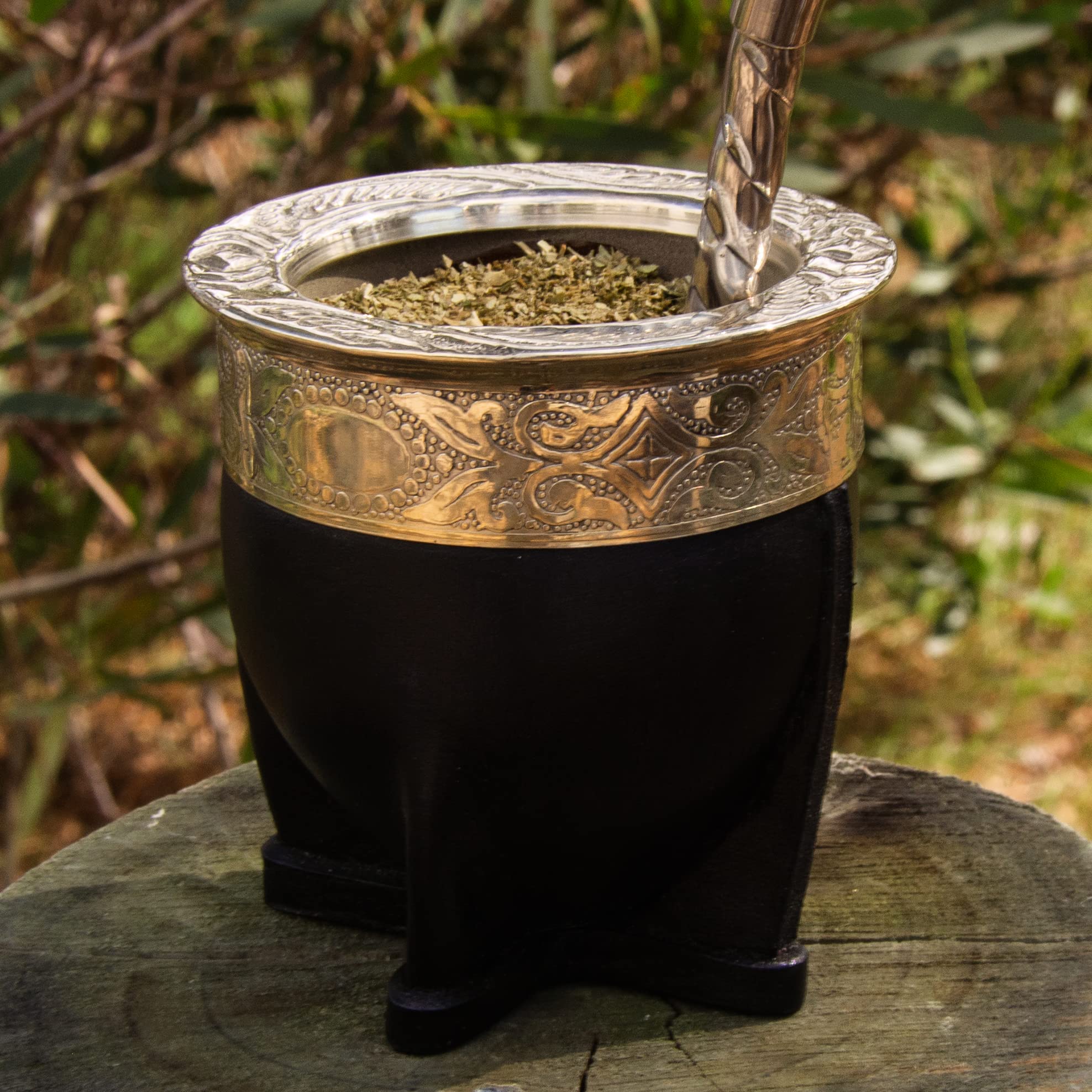 TheBmate Premium Bombilla Mate (Mate Straw) β Yerba Mate Bombillon Straw - Crafted German Silver (Alpaca) Bombilla Straw - Handmade in Uruguay β Cleaning Brush included
