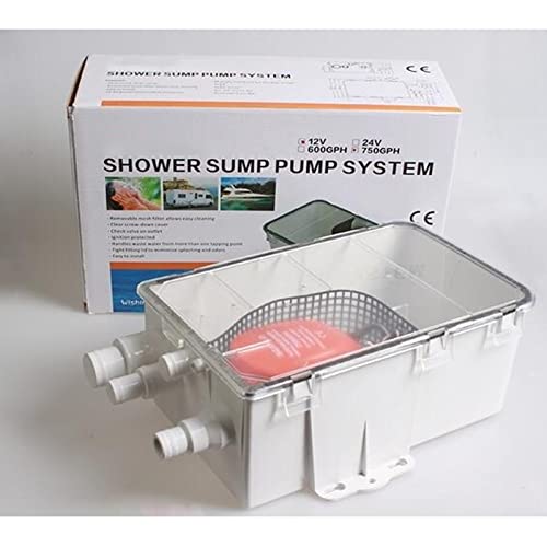 XuuSHA Hand Bilge Pump 12V 750GPH Marine Multi Shower Sump Pump Boat Bilge Pump Automatic (Voltage : 24V)