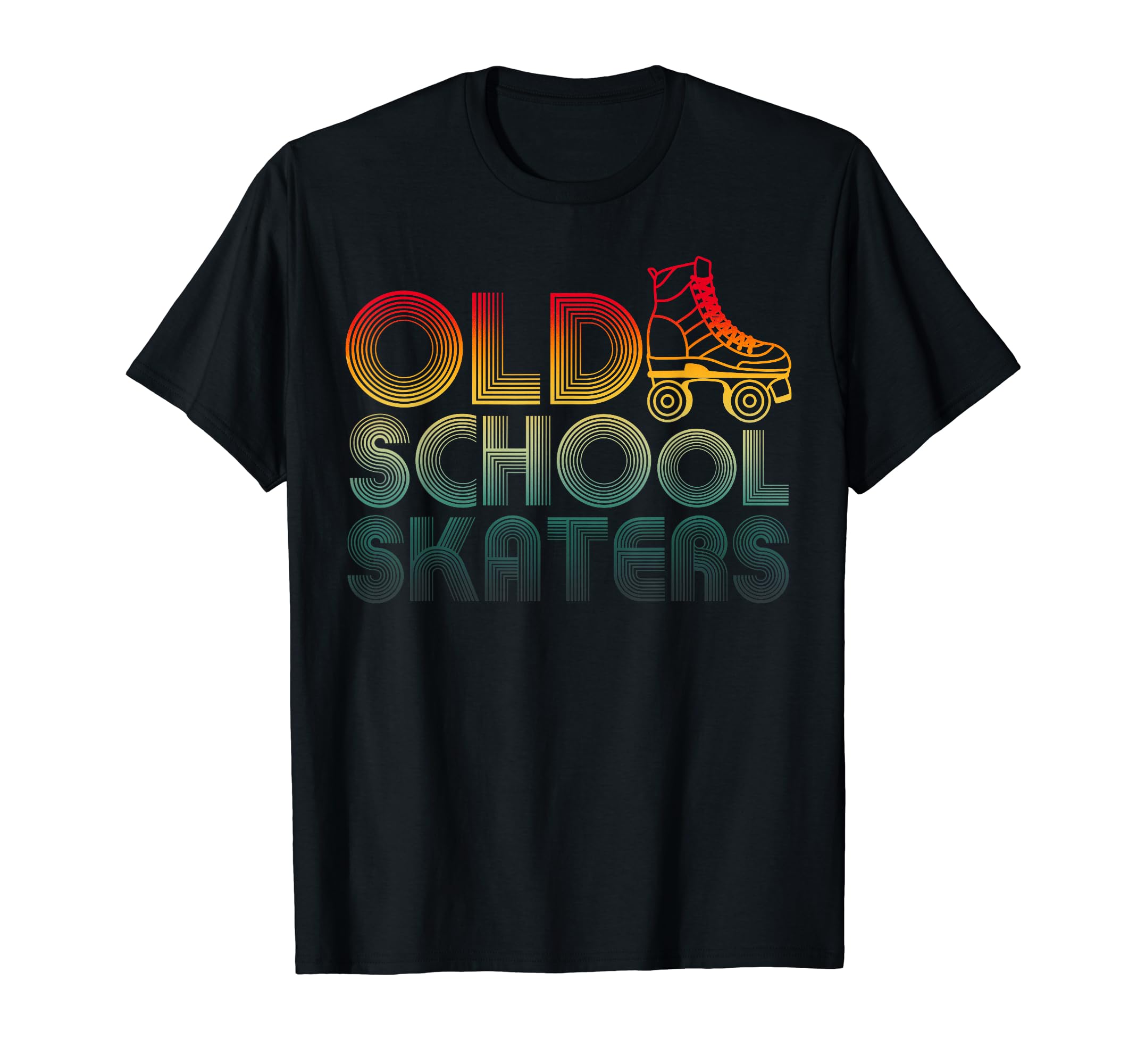 Roller Skates Old School Vintage Derby Funky 70’s Party T-Shirt