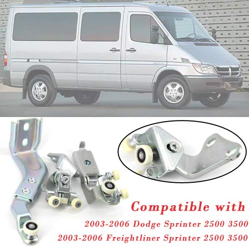 Right Upper Center Lower Sliding Door Roller Fit for Dodge Freightliner Sprinter 2500 3500 2003-2006 Replaces 9017601047 9017601347 9017600128