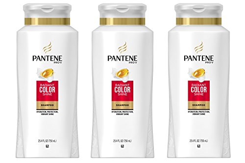 Pantene Radiant Color Shine Shampoo 25.4 Fl Oz (Pack of 3)