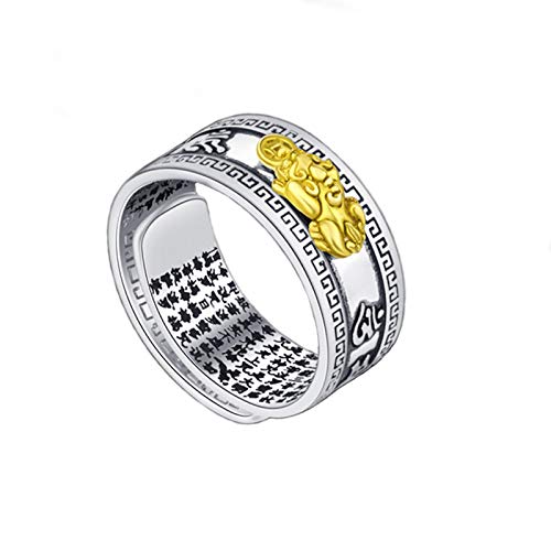 silver money Pi Xiu ring mascot Do old jewelry Solicit wealth good luck