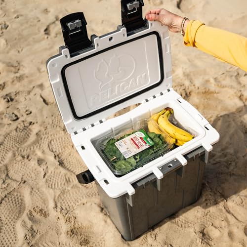 Pelican 20 Quart Elite Cooler (White/Gray)