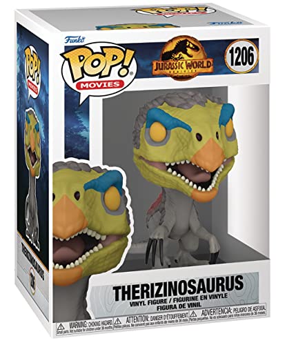 POP Jurassic World Dominion - Therizinosaurus Funko Vinyl Figure (Bundled with Compatible Box Protector Case), Multicolor, 3.75 inches