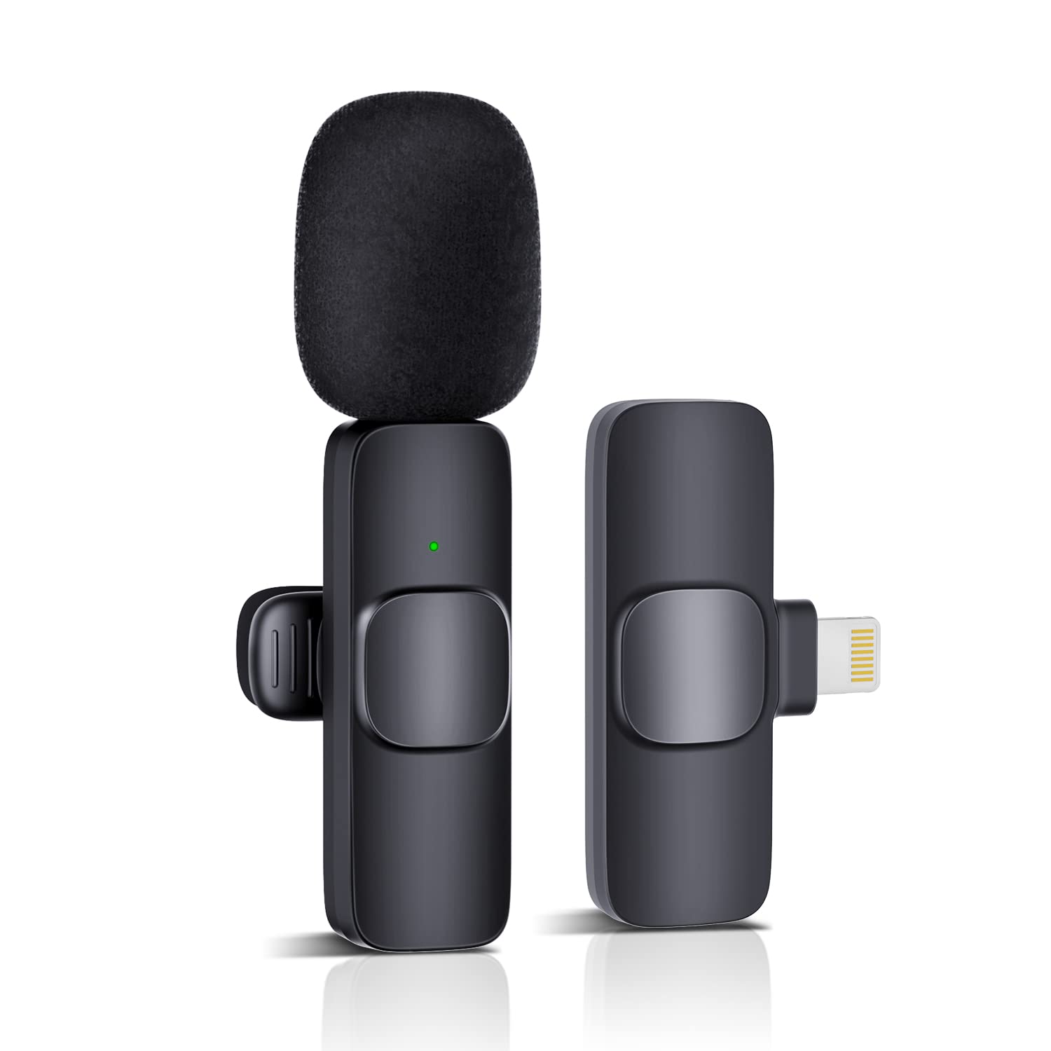 YASHINE Professional Wireless Microphone for iPhone,iPad Wireless Lavalier Microphones,Plug-Play Wireless Mic for Recording, Live Stream, YouTube, Facebook, TikTok