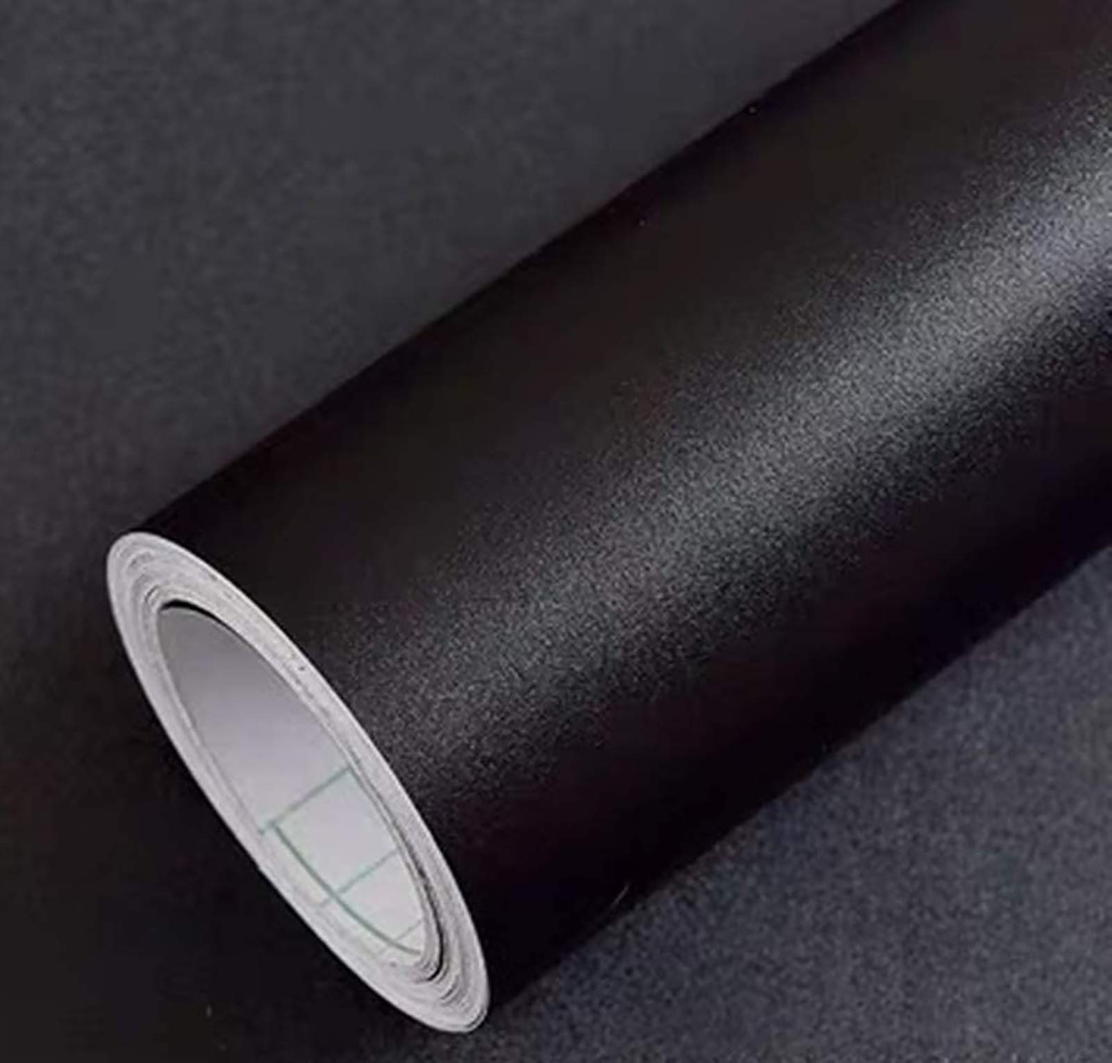 Yancorp Matte Black Wallpaper Plain Vinyl Film Self-Adhesive Shelf Liner Drawer Peel-Stick Desktop Removable (16"x78.7", Black)…
