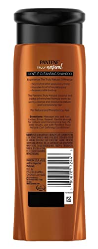 Pantene Truly Natural Shampoo 12.6 Ounce (375ml) (Pack of 3)