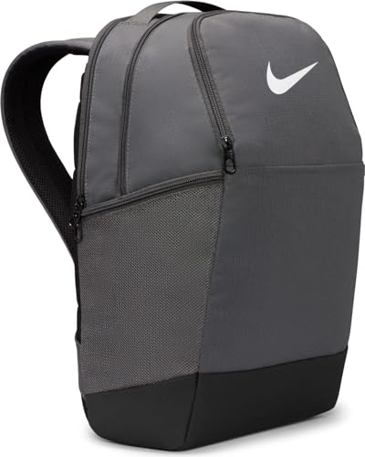 NIKE Unisex - Adult Brasilia 9.5 Backpack, Iron Grey/Black/White, One Size
