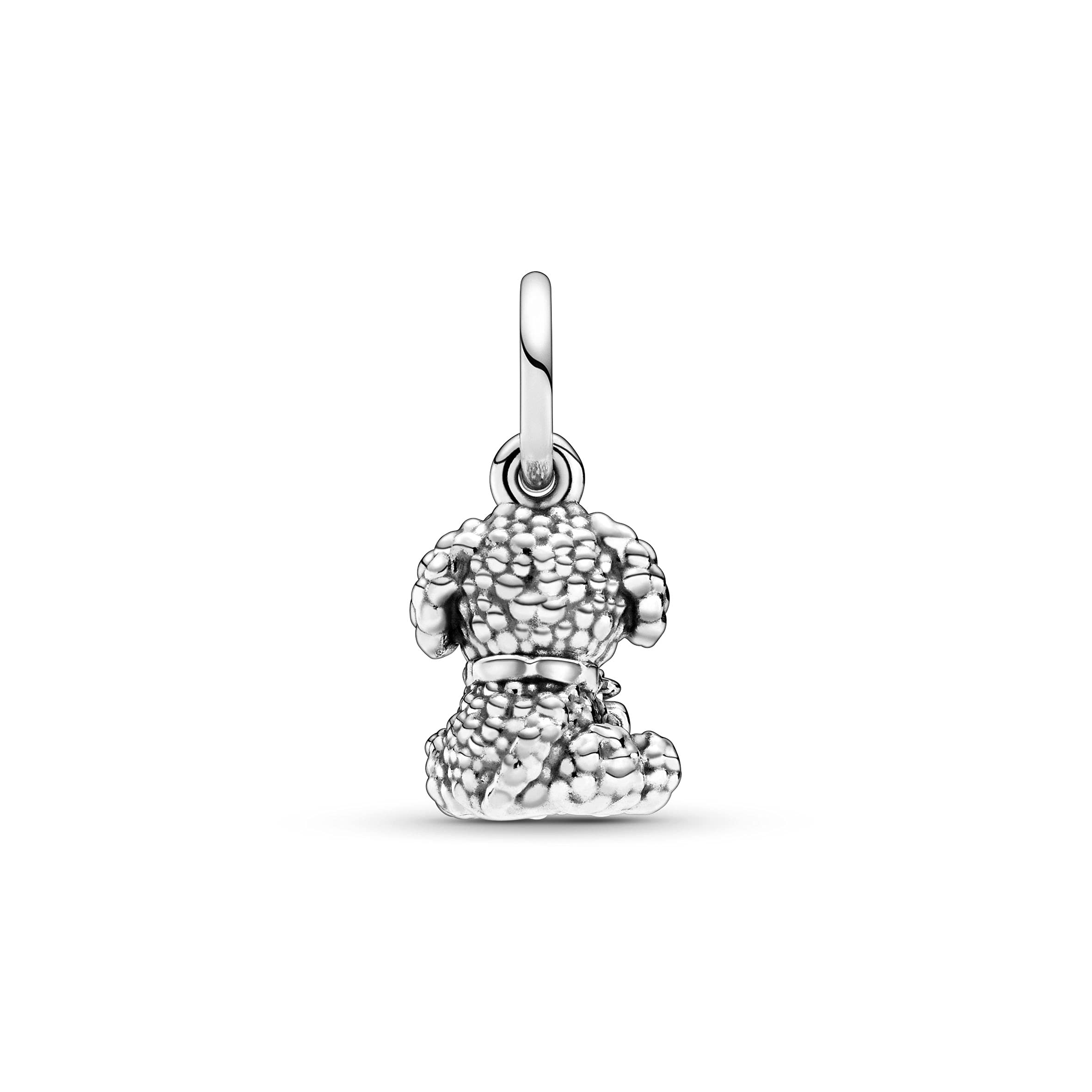 PANDORA Poodle Puppy Dog 925 Sterling Silver Charm - 798871C01