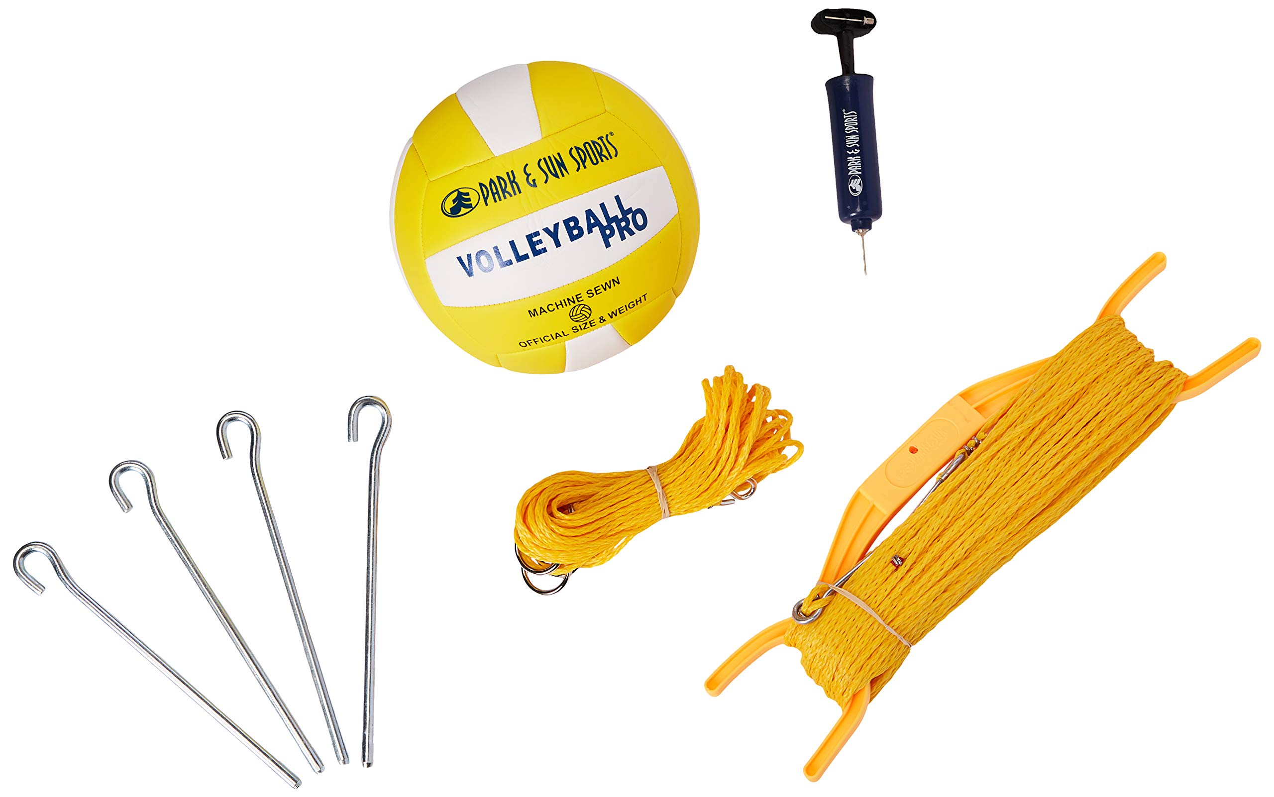 Park & Sun Sports Tournament Flex: Portable Outdoor Volleyball Net System, Blue