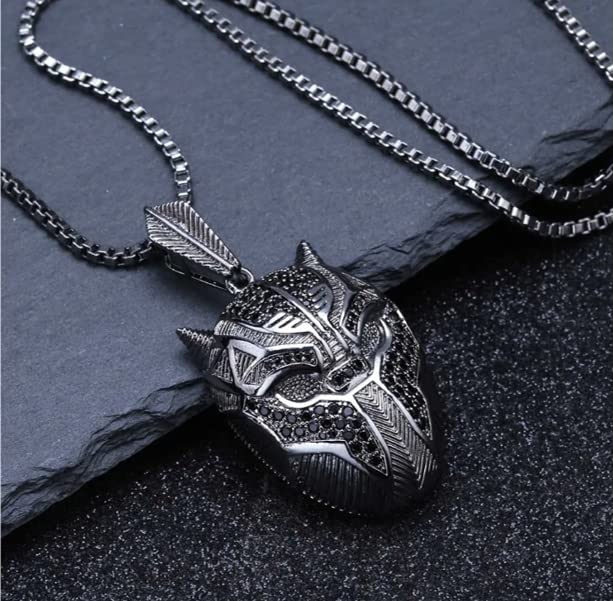 The GLD Shop Black Panther Pendant 18K Gold Plated/Yellow Gold