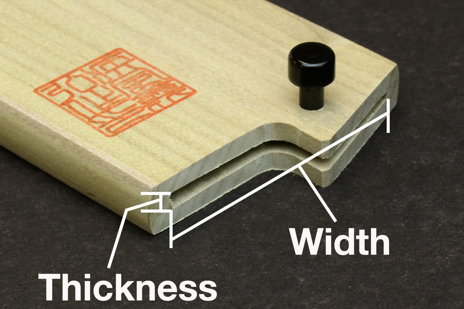 Yoshihiro Natural Magnolia Wood Saya Cover Blade Protector for Gyuto 210mm