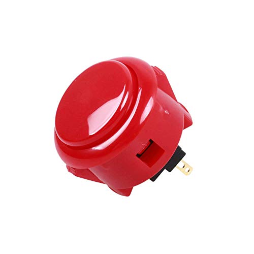 Sanwa 8 pcs OBSF-30 Original Push Button 30mm - for Arcade Jamma Video Game & Arcade Joystick Games Console (Red), Use for Arcade Game Machine Cabinet S@NWA