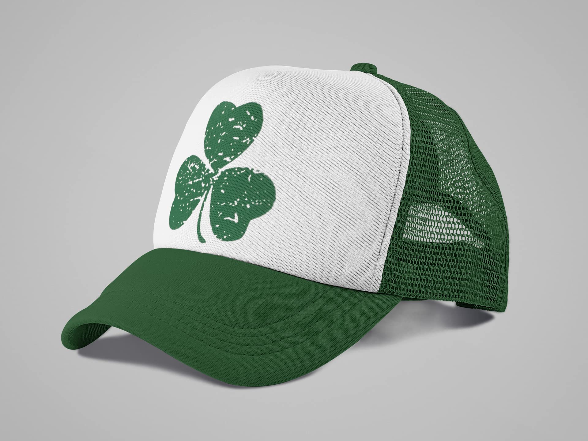 P&B Shamrock, Saint Patrick's Day Irish Day Adjustable Unisex Hat Cap (Black)