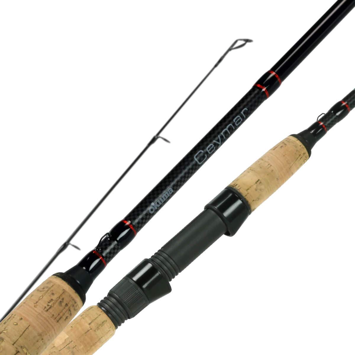 Okuma Ceymar Carbon Inshore 1 Piece Fishing Rod- CMR-S-701MH, Black, 7'