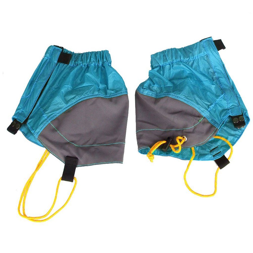 NUOLUX Pair of Outdoor Waterproof Ankle Walking Gaiters Hiking (Blue)