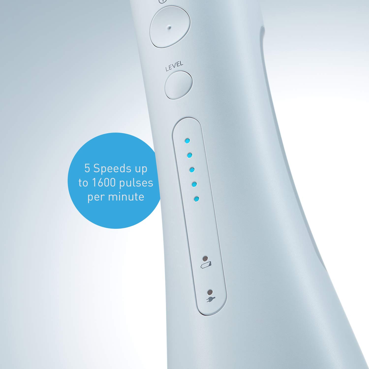 Panasonic Professional Cordless Water Flosser for Dental, Bridge and Orthodontic Care, Portable Oral Irrigator with Ultrasonic Cleaning β EW1511W (White)