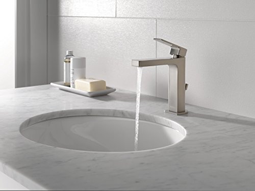Peerless P1519LF-BN-HA Xander Single Handle Hi-Arc Bathroom Faucet, Brushed Nickel