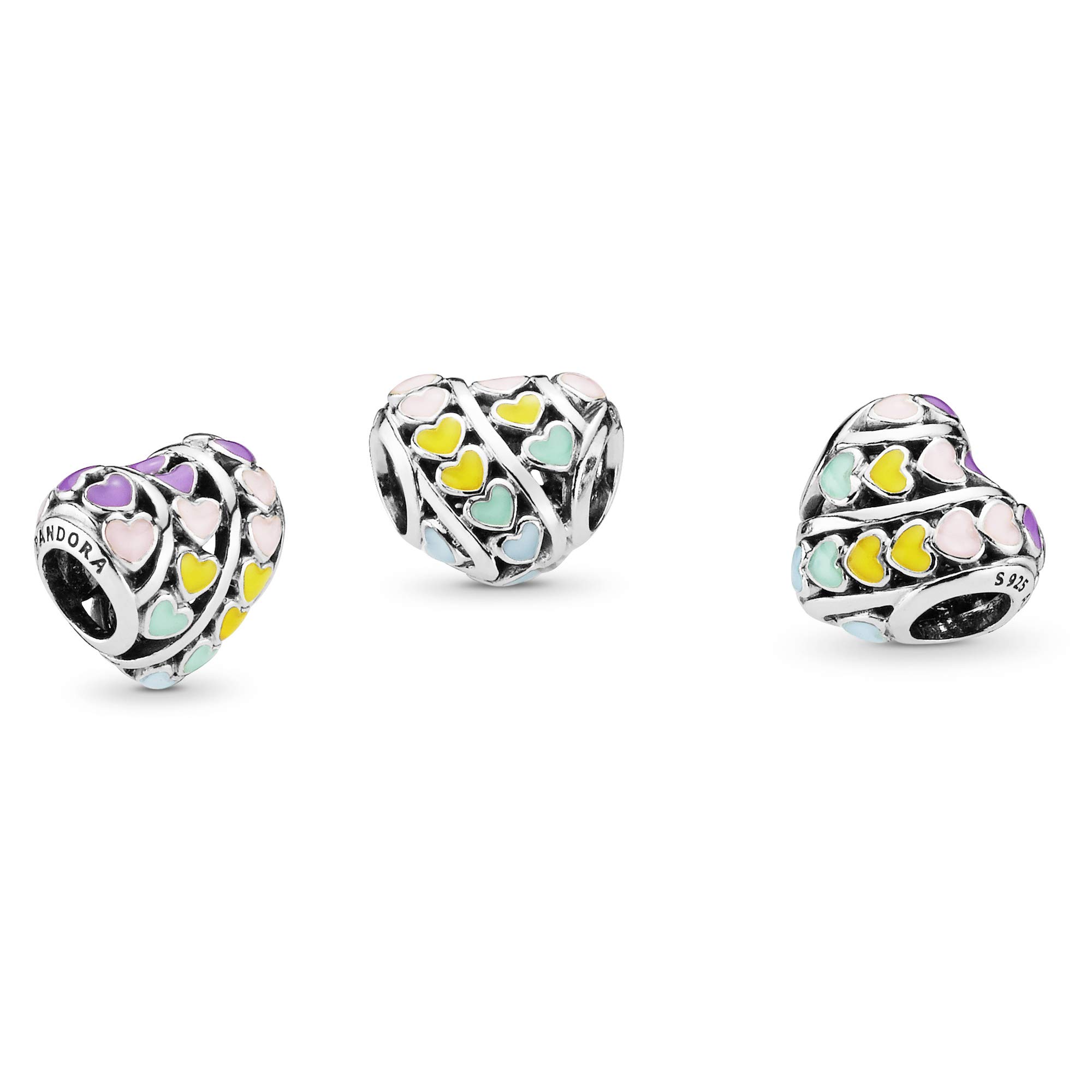 PANDORA Jewelry Hearts Sterling Silver Charm