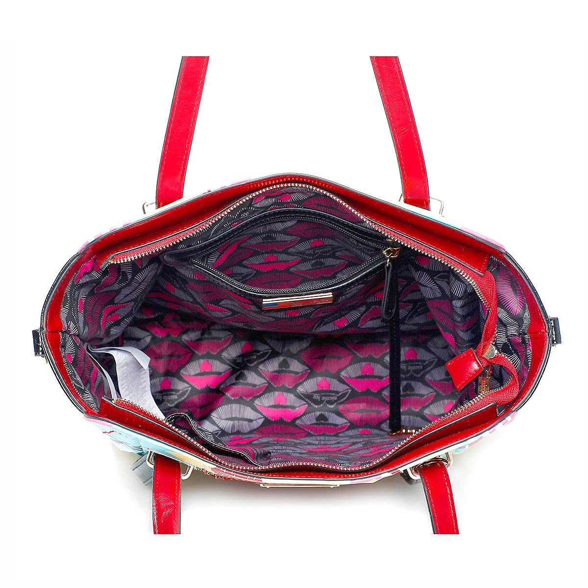 Nicole Lee XOXO KISSES FASHION SHOPPER BAG