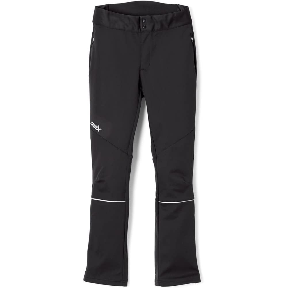 Swix Men's Standard Cross-Country Skiing Active Alpine Voldo Light Softshell Pants, Black, L