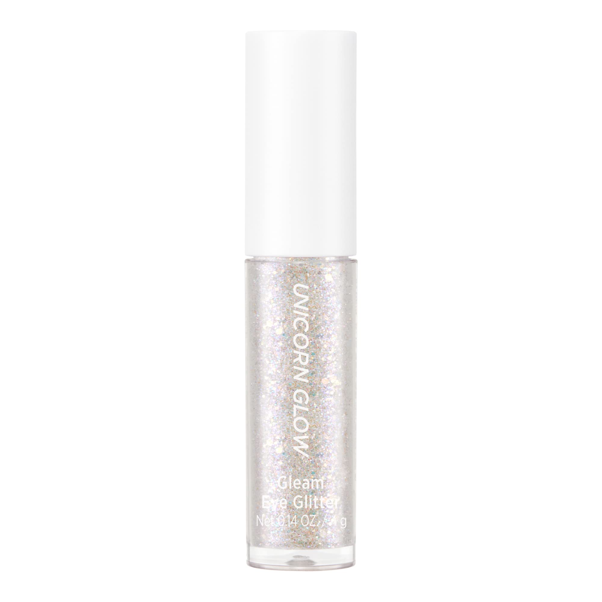 UNICORN GLOW Gleam Eye Glitter 01 Mirror, Liquid Glitter Eyeshadow for High Impact Glam Looks 0.14 oz. / 4 g Made in Korea