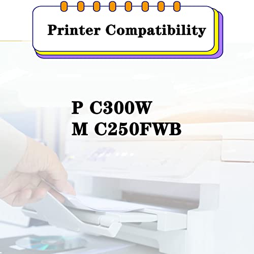 OGLU Compatible M C250 Toner Cartridge Replacement for Ricoh P C300W M C250FWB Printer [2,300 Pages] Magenta