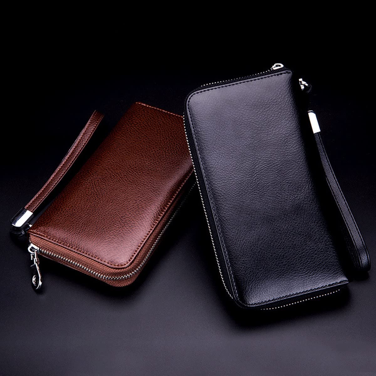 XYJHQEYJ Wallets for Men, Women's Wallets, Card Cases & Money Organizers, Large Capacity Cowhide Wallets (Color : D)