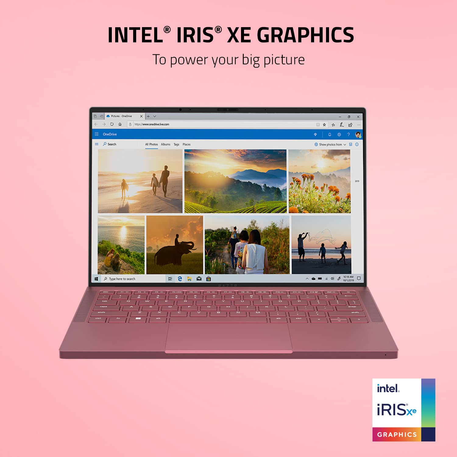 Razer Book 13 Laptop: Intel Core i7-1165G7 4 Core, Intel Iris Xe, 13.4" UHD 60Hz (1920x1200), 16GB RAM, 1TB SSD PCIe M.2 - Windows 11 - CNC Aluminum - Chroma RGB - Thunderbolt 4 - Quartz Pink
