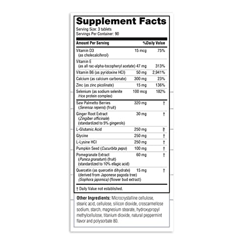 Real Health The Prostate Formula - Prostate Supplements for Men, Prostate Health, Prostate Relief, Saw Palmetto for Men, Prostate Vitamins - 270 Count