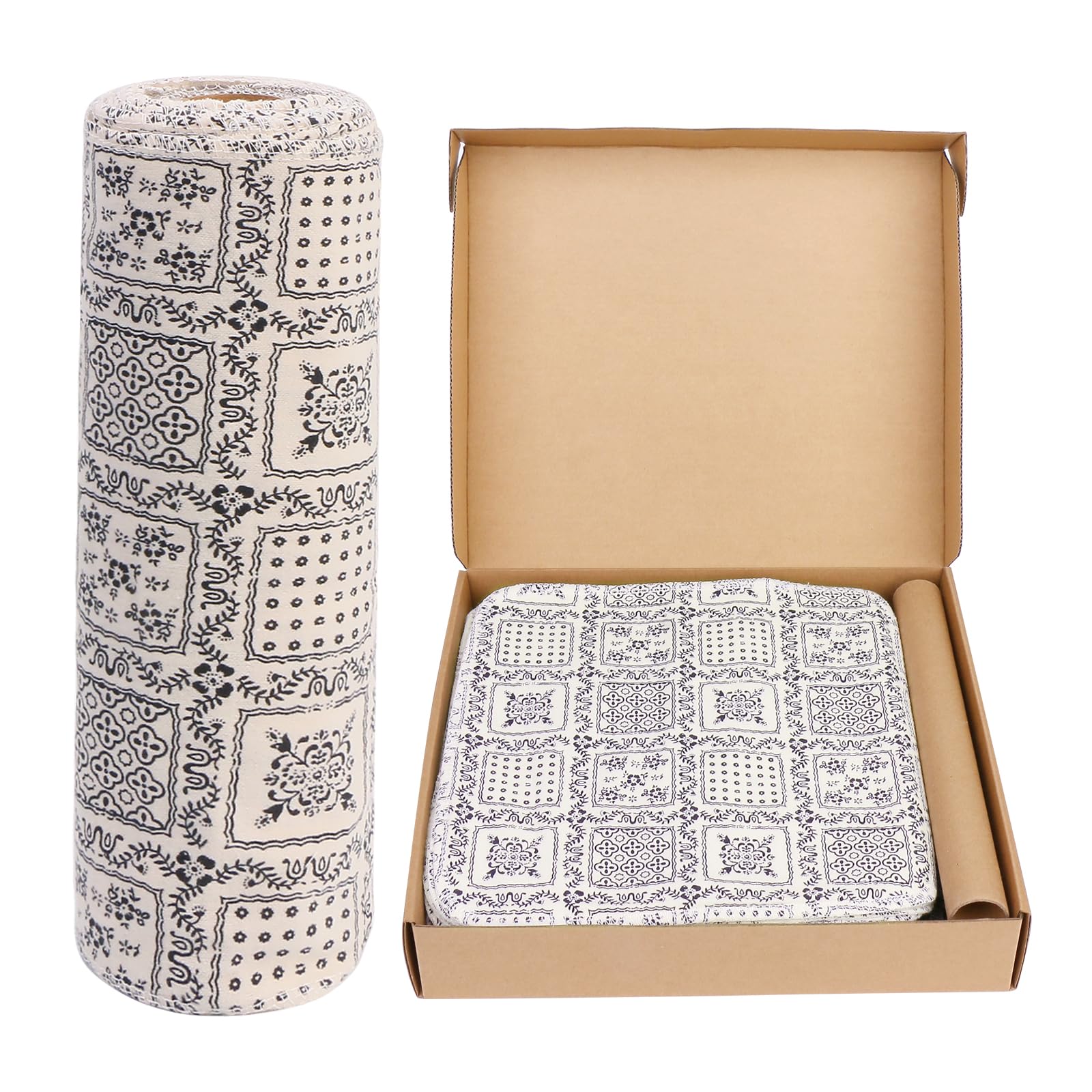 UNIMEIX 24 Pack 11.8 Inch Reusable Paper Towels Washable Roll Zero Waste Reusable Napkins Eco Friendly Paperless Towels for Kichen
