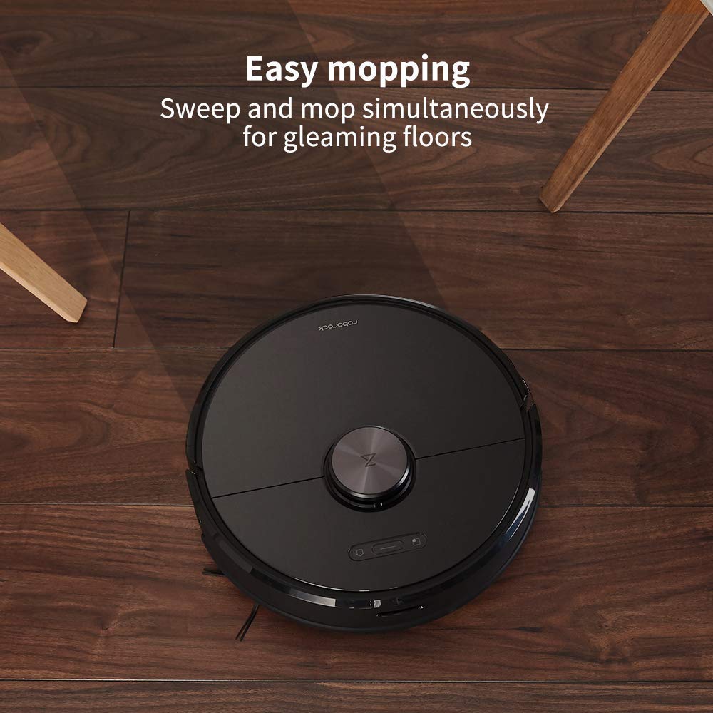 roborock S6 Robot Vacuum with Adaptive Routing, Selective Room Cleaning,2000Pa Suction, Quiet Cleaning,Multi-Floor Mapping (Renewed)