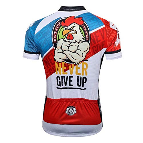 T.R.S Bicycle Clothing for Men Cycling Jersey Short Sleeve Large