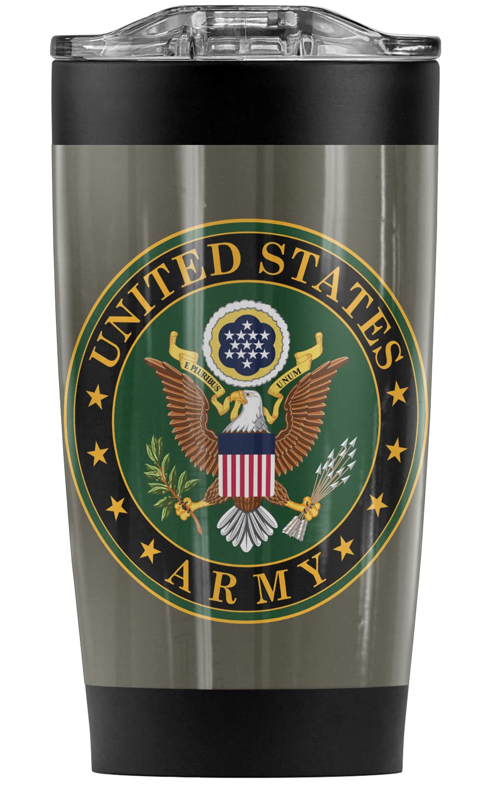 U.S. Army United States Army Eagle Logo Stainless Steel Tumbler 20 oz Coffee Travel Mug/Cup, Vacuum Insulated & Double Wall with Leakproof Sliding Lid | Great for Hot Drinks and Cold Beverages