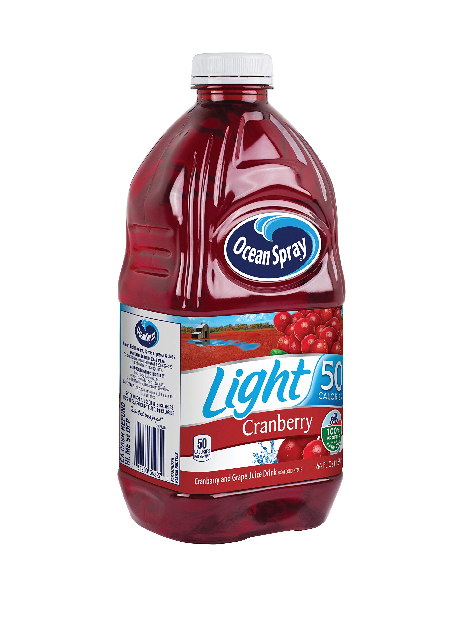 Ocean Spray, Juice Drink Lite Cranberry, 64 Ounce