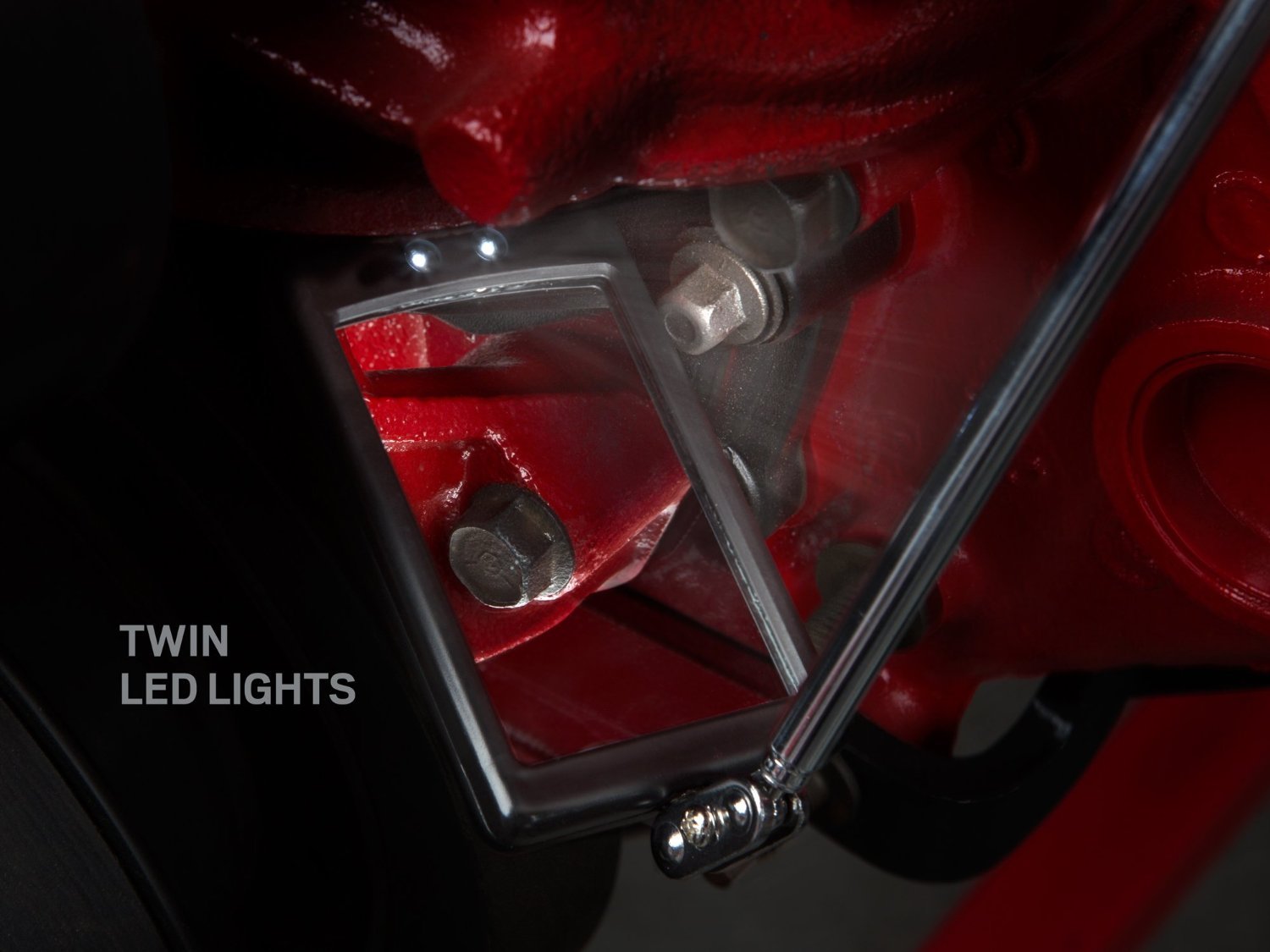 Optional life Telescoping LED Lighted Flexible Inspection Mirror 360 Swivel for Extra Viewing