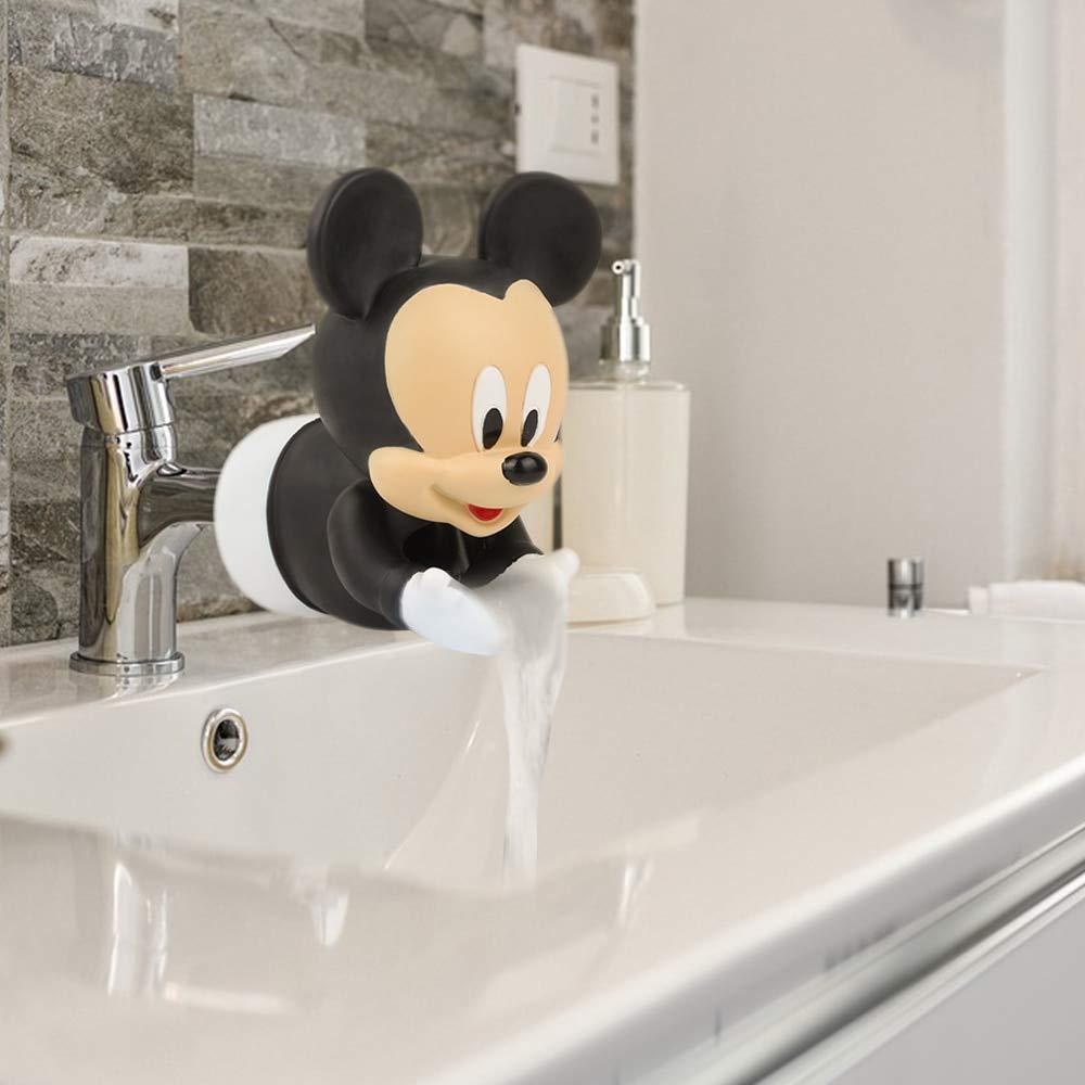 S&P Market Faucet Extender Water Saving Extension Tool Help Children Washing Hands (Mickey Black)