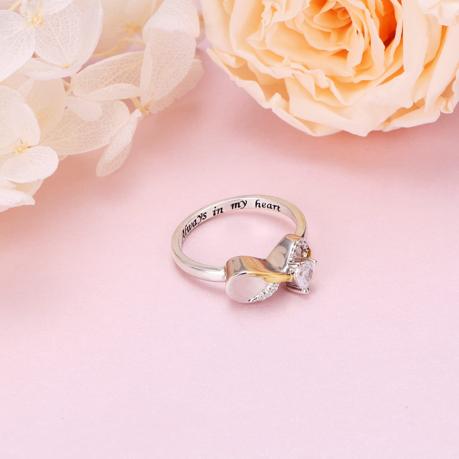 Yearace Tree of Life Urn Ring for Ashes Sterling Silver Abalone Shell Tree of Life Cremation Jewelry for Human Ashes Size 7