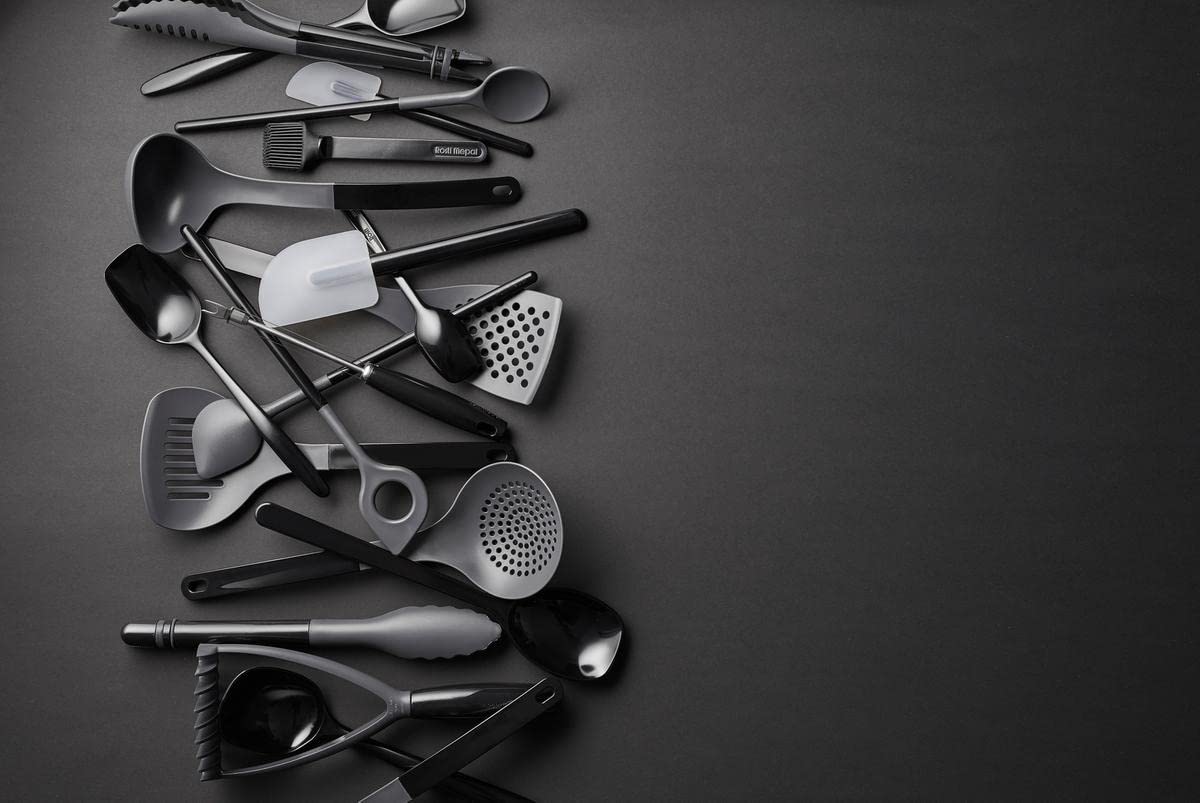 Rosti Mepal Melamine Large Heat Resistant Serving Spoon in Black