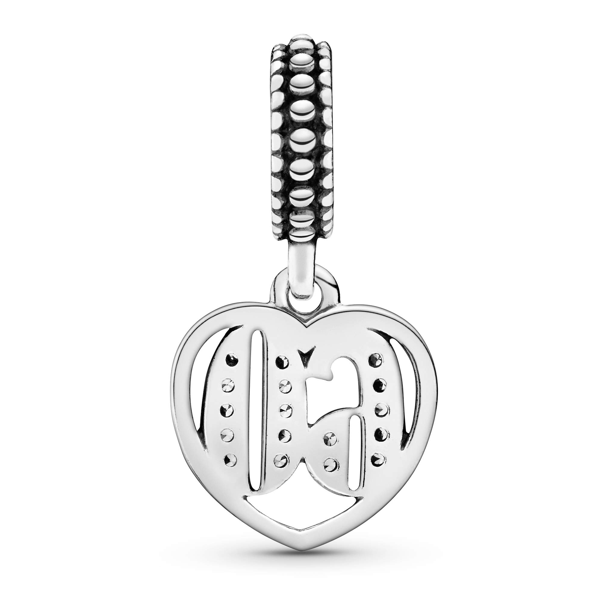 Pandora Jewelry 60 Years of Love Cubic Zirconia Charm in Sterling Silver, No Box