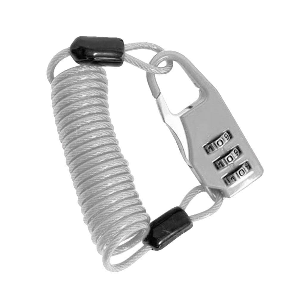 Portable Helmet Lock Steel Cable Lock 3 Digit Password Helmet Lock Bike Wire Combination Accessories Mountain Lock L1T9