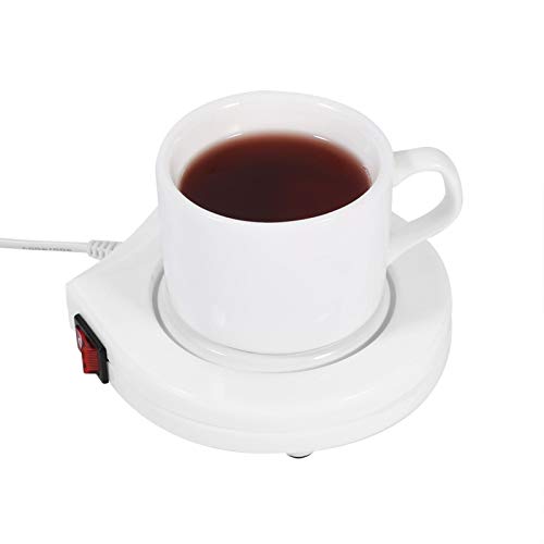 Teapot Warmer, 110V White Electric Powered Cup Warmer Heater Pad Coffee Tea Milk Mug US Plug