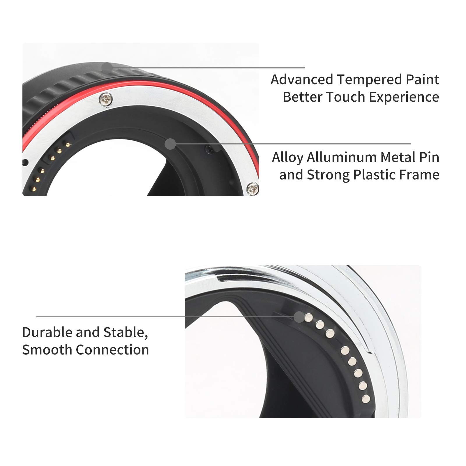 SHOOT AF Auto Focus Macro Extension Tube Set for Canon EOS EF EF-S Lens DSLR Cameras 1100D 700D 650D 600D 550D 500D 450D 400D 350D 300D 100D 70D Close-up(13mm 21mm 31mm)
