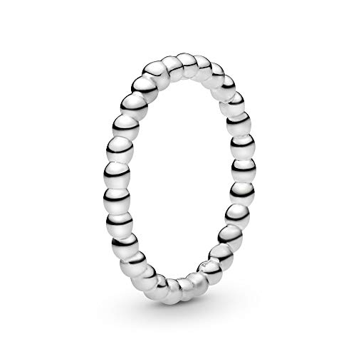 Pandora Beaded Ring - Hand-Finished Silver Ring - Ring for Women - Gift for Her - Sterling Silver - Size 7