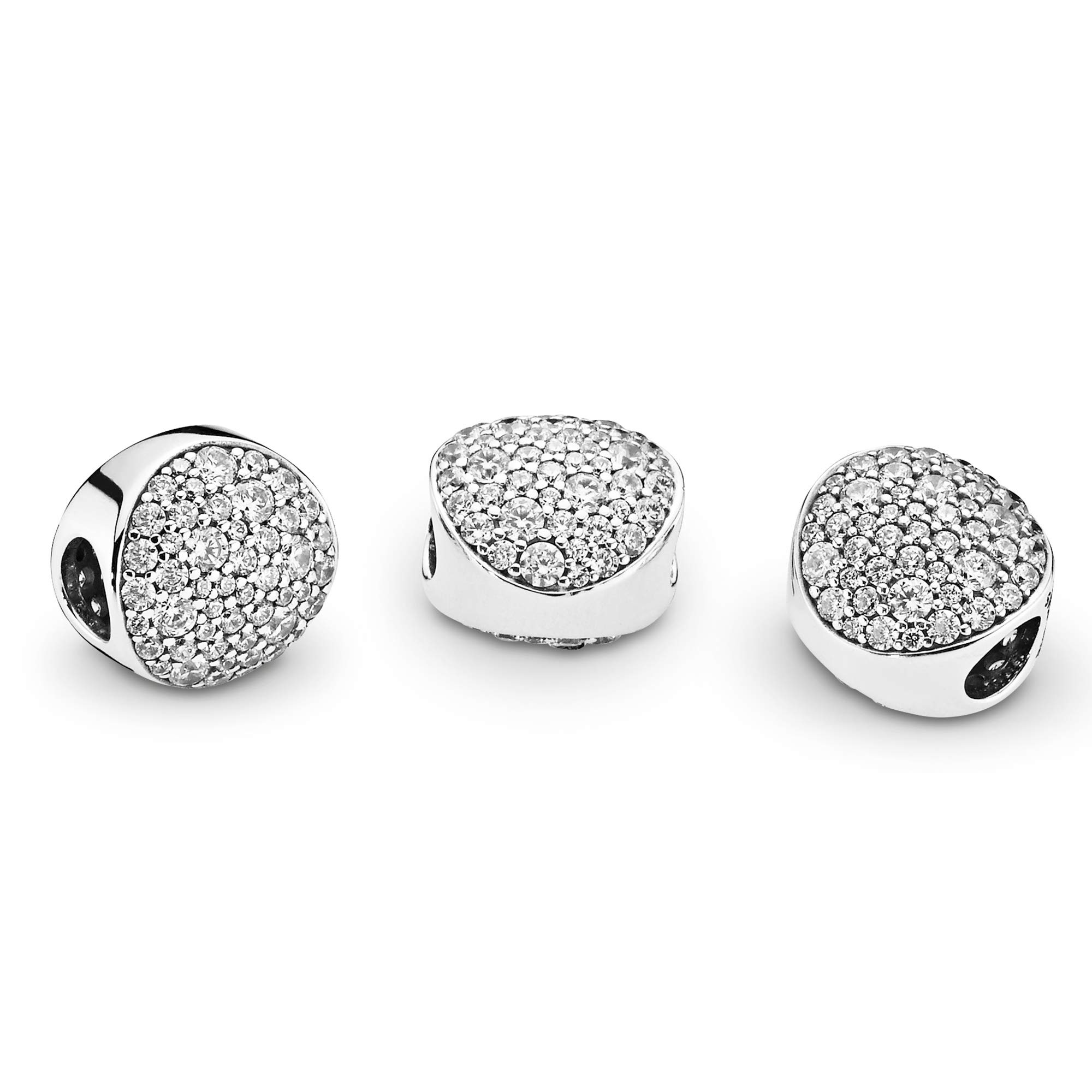 Pandora Jewelry Pave Sphere Cubic Zirconia Charm in Sterling Silver