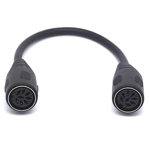 PIIHUSW 8 Pin DIN Cable Large Size Speaker Adapter Lead for Powerlink MK2 MK3 DIN 3 5 7 8 Midi Cord Bang Olufsen B&O BEOLAB (Female to Female 15cm)