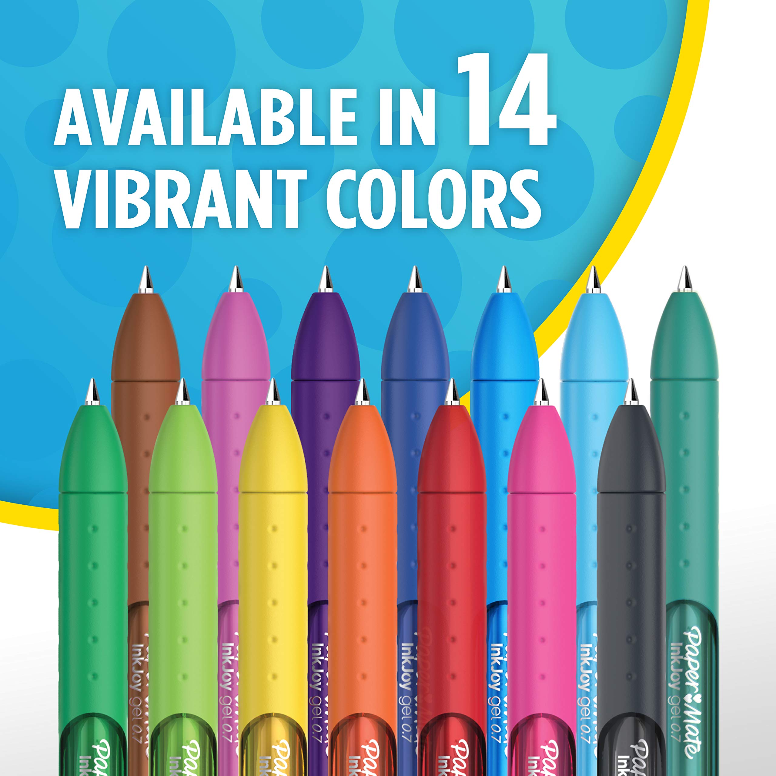 Paper Mate InkJoy Gel Pens, Fine Point (0.5mm) Capped, 12 Count, Dark Blue (2022982)