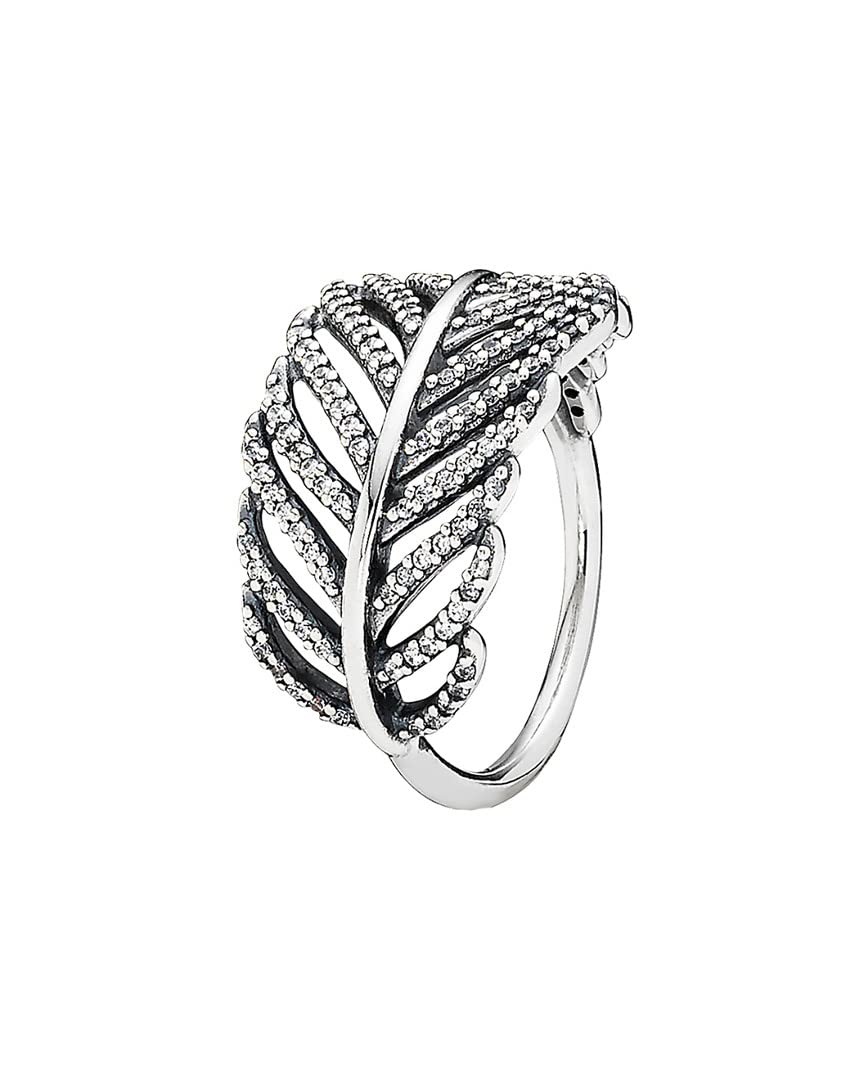 Pandora Ring Light As a Feather, Clear Cubic Zirconia, Size 54 Eur 190886cz-54